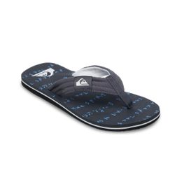 Zehentrenner Quiksilver "MOLOKAI LAYBACK 26", Herren, Gr. 40, schwarz quik tough, Textil, Schuhe Zehentrenner, Sommerschuhe