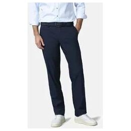 Chinos MEYER "M5 Chino 1-6010", Herren, Gr. 40, L&auml;nge 32, dunkelblau, 67% Baumwolle, 30% Polyamid, 3% Elasthan, unifarben, regular fit lang, Hosen, mit buntgewebtem Innenfutter