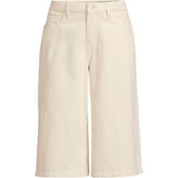 LANDS' END Soft Comfort Jeans-Culotte im Leinenmix, Damen,  Wei&szlig;, by Lands' End