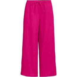 LANDS' END Weite 7/8-Schlupfhose aus reinem Leinen, Damen,  Pink, by Lands' End