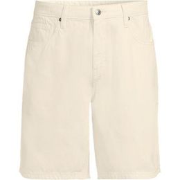 LANDS' END Soft Comfort Jeans-Shorts im Leinenmix, Herren,  Wei&szlig;, by Lands' End