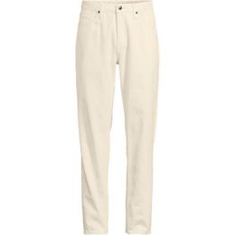 LANDS' END Soft Comfort Straight Fit Jeans im Leinenmix, Herren,  Wei&szlig;, by Lands' End
