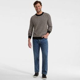 LANDS' END Pullover aus Leinenmix, Herren,  Schwarz, by Lands' End