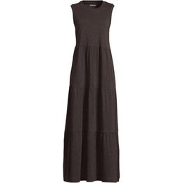 LANDS' END Flammgarn-Maxikleid aus reiner Baumwolle, Damen,  Braun, by Lands' End