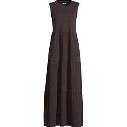 LANDS' END Flammgarn-Maxikleid aus reiner Baumwolle, Damen,  Braun, Baumwolle, by Lands' End