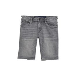 Tom Tailor Denim Herren TTPIERS SLIM Jeans Shorts mit Stretch, grau, Uni, Gr. XXL