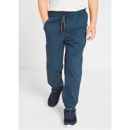 bonprix Regular Fit Schlupfhose aus reiner Baumwolle (3er Pack), blau, Gr.122, Coole Jungen Hosen in 3 Farben, 100% Baumwolle
