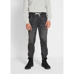 bonprix Regular Fit Schlupfjeans mit Baumwolle (2er Pack), blau, Gr.134, Coole Jungen Schlupfhose mit Waschung und Bequembund, blau denim: 82% Baumwolle