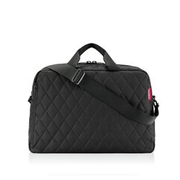 Reisetasche Reisenthel "Reisenthel duffelbag M", Gr. B/H/T: 52cm x 37cm x 21cm, rhombus schwarz, Polyester, unifarben, Taschen Reisetasche, Ma&szlig;e f&uuml;r Handgep&auml;ck