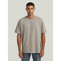 G-Star Raw T-Shirt G-STAR "Relaxed Base T-Shirt", Damen, Gr. L, elephant skin, Obermaterial: 70% Baumwolle, 30% Baumwolle, Shirts T-Shirt