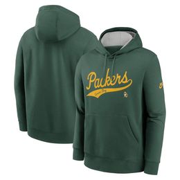 Kapuzenpullover Nike "Nike Hoodie Green Bay Packers Nike Club Fleece", Damen, Gr. L, gr&uuml;n, 82% Baumwolle, 18% Polyester, Pullover Kapuzenpullover