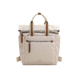 Emily & Noah Rucksack EMILY & NOAH "Rucksack E&N Esther", Damen, Gr. B/H/T: 25cm x 34cm x 13cm, beige (beige 400), Polyester, Rucks&auml;cke Rucksack