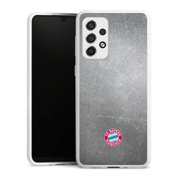 DeinDesign Galaxy A33 5G Handy Silikon H&uuml;lle Case wei&szlig; Handyh&uuml;lle Fc Bayern M&uuml;nchen Official Licensed Product Fcb Silikon Case