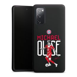 DeinDesign Galaxy S20 FE Handy Premium Silikon H&uuml;lle Handyh&uuml;lle schwarz Case Official Licensed Product Michael Olise Fc Bayern M&uuml;nchen Silikon Premium Case