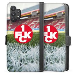 DeinDesign Galaxy A32 4G Handy Klapph&uuml;lle Handyh&uuml;lle aus Kunst Leder schwarz Flip Case Official Licensed Product 1. Fc Kaiserslautern Stadium Sideflip mit Lasche