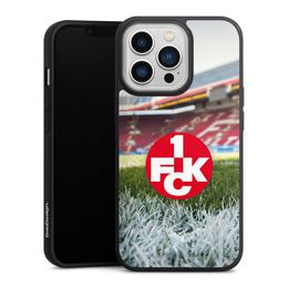 DeinDesign iPhone 13 Pro Handy Premium Silikon H&uuml;lle Handyh&uuml;lle schwarz Case Official Licensed Product 1. Fc Kaiserslautern Stadium Silikon Premium Case
