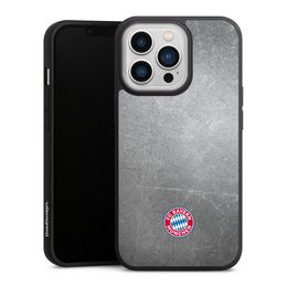DeinDesign iPhone 13 Pro Handy Premium Silikon H&uuml;lle Handyh&uuml;lle schwarz Case Fcb Official Licensed Product Fc Bayern M&uuml;nchen Silikon Premium Case