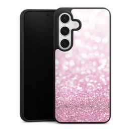 DeinDesign Galaxy S24 Handy Organic Case Bio H&uuml;lle Nachhaltige Handyh&uuml;lle Glitzer Shine Pink Organic Case