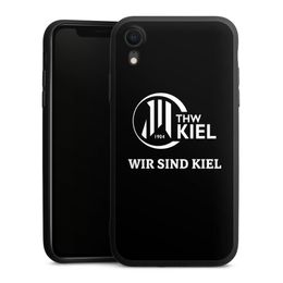 DeinDesign iPhone Xr Handy Premium Silikon H&uuml;lle Handyh&uuml;lle schwarz Case Merchandise Handball Thw Kiel Silikon Premium Case