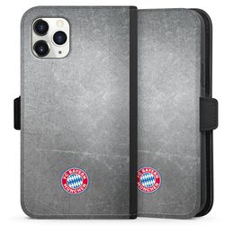 DeinDesign iPhone 11 Pro Handy Klapph&uuml;lle Handyh&uuml;lle aus Kunst Leder schwarz Flip Case Fcb Official Licensed Product Fc Bayern M&uuml;nchen Sideflip mit Lasche