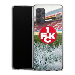 DeinDesign Galaxy A32 4G Handy Silikon H&uuml;lle Case transparent Handyh&uuml;lle Official Licensed Product 1. Fc Kaiserslautern Stadium Silikon Case