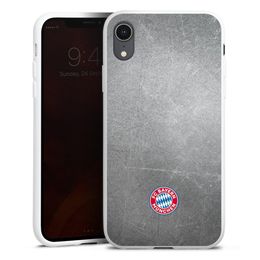 DeinDesign iPhone Xr Handy Silikon H&uuml;lle Case wei&szlig; Handyh&uuml;lle Fcb Official Licensed Product Fc Bayern M&uuml;nchen Silikon Case