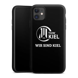 DeinDesign iPhone 11 Handy Premium Silikon H&uuml;lle Handyh&uuml;lle schwarz Case Merchandise Handball Thw Kiel Silikon Premium Case