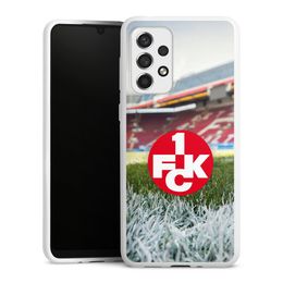 DeinDesign Galaxy A33 5G Handy Silikon H&uuml;lle Case wei&szlig; Handyh&uuml;lle Stadium 1. Fc Kaiserslautern Official Licensed Product Silikon Case