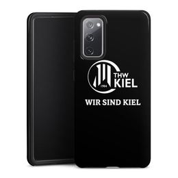 DeinDesign Galaxy S20 FE 5G Handy Panzer Handyh&uuml;lle robuste Outdoor H&uuml;lle Schutzh&uuml;lle gl&auml;nzend Handball Merchandise Thw Kiel Tough Case