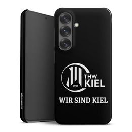 DeinDesign Galaxy S25 Handy Premium Case Smartphone Handyh&uuml;lle Schutzh&uuml;lle gl&auml;nzend Merchandise Handball Thw Kiel Premium Case