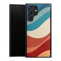 DeinDesign Galaxy S22 Ultra Handy Silikon H&uuml;lle Case schwarz Handyh&uuml;lle Ombre Wave Colour