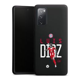 DeinDesign Galaxy S20 FE Handy Premium Silikon H&uuml;lle Handyh&uuml;lle schwarz Case Official Licensed Product Fc Bayern M&uuml;nchen Luis Diaz Silikon Premium Case