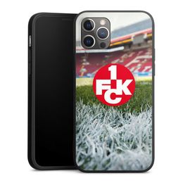 DeinDesign iPhone 12 Pro Handy Premium Silikon H&uuml;lle Handyh&uuml;lle schwarz Case Official Licensed Product 1. Fc Kaiserslautern Stadium Silikon Premium Case