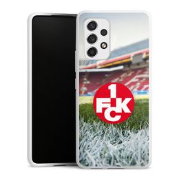 DeinDesign Galaxy A53 5G Handy Silikon H&uuml;lle Case wei&szlig; Handyh&uuml;lle Stadium 1. Fc Kaiserslautern Official Licensed Product Silikon Case