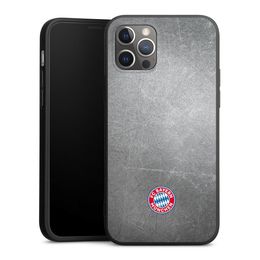 DeinDesign iPhone 12 Pro Handy Premium Silikon H&uuml;lle Handyh&uuml;lle schwarz Case Fcb Official Licensed Product Fc Bayern M&uuml;nchen Silikon Premium Case