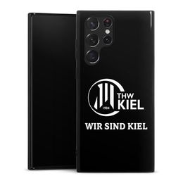 DeinDesign Galaxy S22 Ultra Handy Silikon H&uuml;lle Case schwarz Handyh&uuml;lle Merchandise Handball Thw Kiel