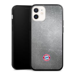 DeinDesign iPhone 12 mini Handy Slim Case extra d&uuml;nn Silikon Handyh&uuml;lle schwarz H&uuml;lle Fcb Official Licensed Product Fc Bayern M&uuml;nchen Silikon Slim Case