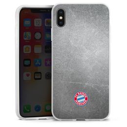 DeinDesign iPhone Xs Max Handy Silikon H&uuml;lle Case transparent Handyh&uuml;lle Fcb Official Licensed Product Fc Bayern M&uuml;nchen Silikon Case