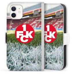 DeinDesign iPhone 12 mini Handy Klapph&uuml;lle Handyh&uuml;lle aus Kunst Leder wei&szlig; Flip Case Official Licensed Product 1. Fc Kaiserslautern Stadium Sideflip mit Lasche