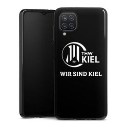 DeinDesign Galaxy A12 Handy Silikon H&uuml;lle Case schwarz Handyh&uuml;lle Thw Kiel Handball Merchandise