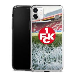 DeinDesign iPhone 11 Handy Slim Case Silikon Handyh&uuml;lle transparent H&uuml;lle extra d&uuml;nn 1. Fc Kaiserslautern Stadium Official Licensed Product Silikon Slim Case