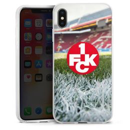 DeinDesign iPhone Xs Max Handy Silikon H&uuml;lle Case transparent Handyh&uuml;lle Official Licensed Product 1. Fc Kaiserslautern Stadium Silikon Case
