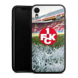 DeinDesign iPhone Xr Handy Premium Silikon H&uuml;lle Handyh&uuml;lle schwarz Case Official Licensed Product 1. Fc Kaiserslautern Stadium Silikon Premium Case