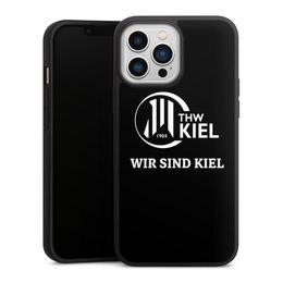 DeinDesign iPhone 13 Pro Max Handy Premium Silikon H&uuml;lle Handyh&uuml;lle schwarz Case Merchandise Handball Thw Kiel Silikon Premium Case