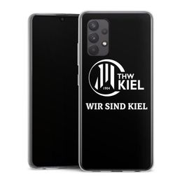 DeinDesign Galaxy A32 4G Handy Silikon H&uuml;lle Case transparent Handyh&uuml;lle Merchandise Handball Thw Kiel Silikon Case