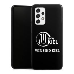 DeinDesign Galaxy A53 5G Handy Silikon H&uuml;lle Case schwarz Handyh&uuml;lle Thw Kiel Handball Merchandise