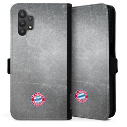 DeinDesign Galaxy A32 5G Handy Klapph&uuml;lle Handyh&uuml;lle aus Kunst Leder schwarz Flip Case Fc Bayern M&uuml;nchen Official Licensed Product Fcb Sideflip mit langer Lasche