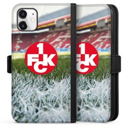 DeinDesign iPhone 11 Handy Klapph&uuml;lle Handyh&uuml;lle aus Kunst Leder schwarz Flip Case Official Licensed Product 1. Fc Kaiserslautern Stadium Sideflip mit Lasche