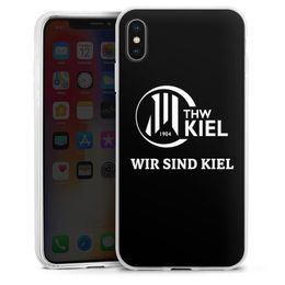 DeinDesign iPhone Xs Max Handy Silikon H&uuml;lle Case transparent Handyh&uuml;lle Merchandise Handball Thw Kiel Silikon Case