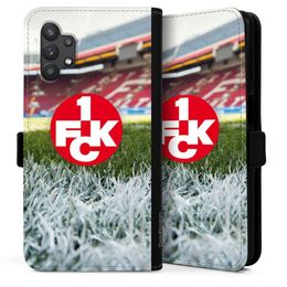 DeinDesign Galaxy A32 5G Handy Klapph&uuml;lle Handyh&uuml;lle aus Kunst Leder schwarz Flip Case Stadium 1. Fc Kaiserslautern Official Licensed Product Sideflip mit langer